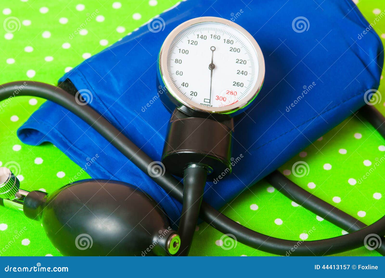 Instrument for Measuring Pressure and Stethoscope Stock Image - Image ...