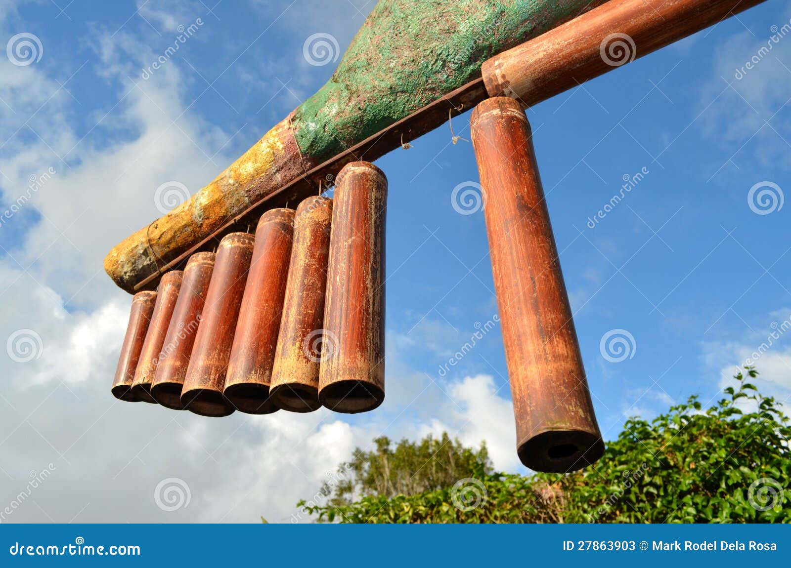 Instrument Musical En Bambou Image stock - Image du pièce, tuyau: 27863903