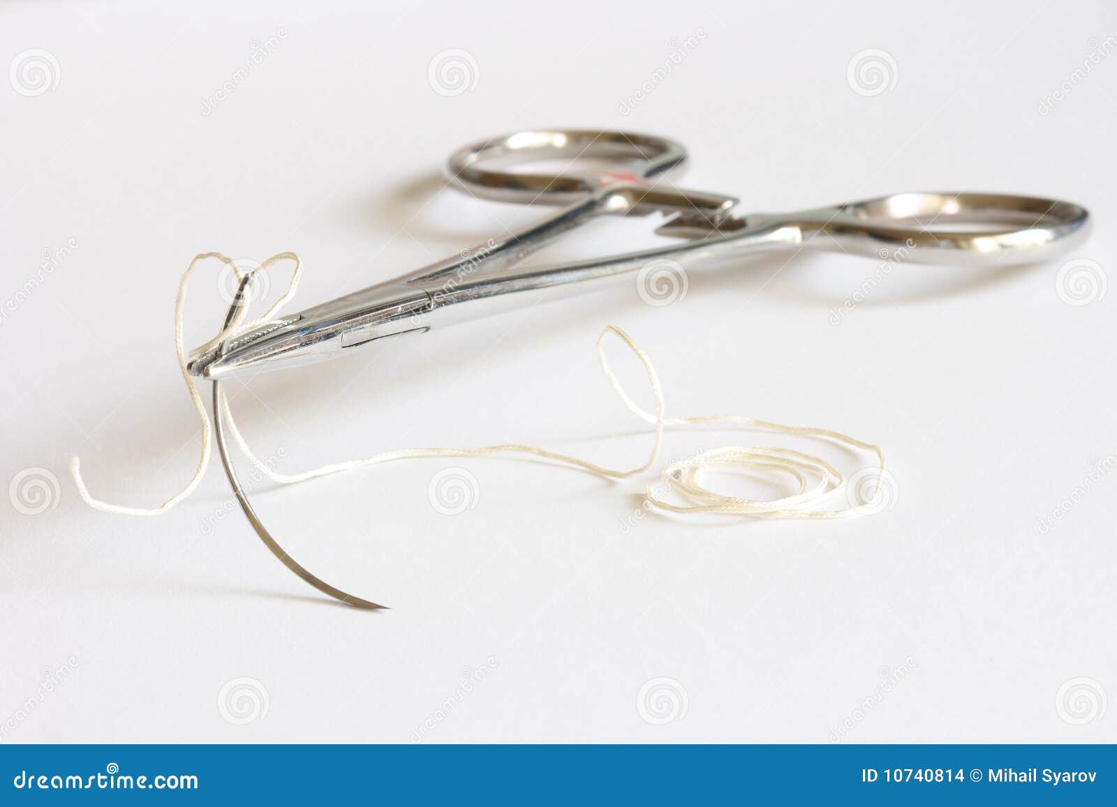 Instrument, Needle and Thread Stock Photo - Image of spivel, instrument ...