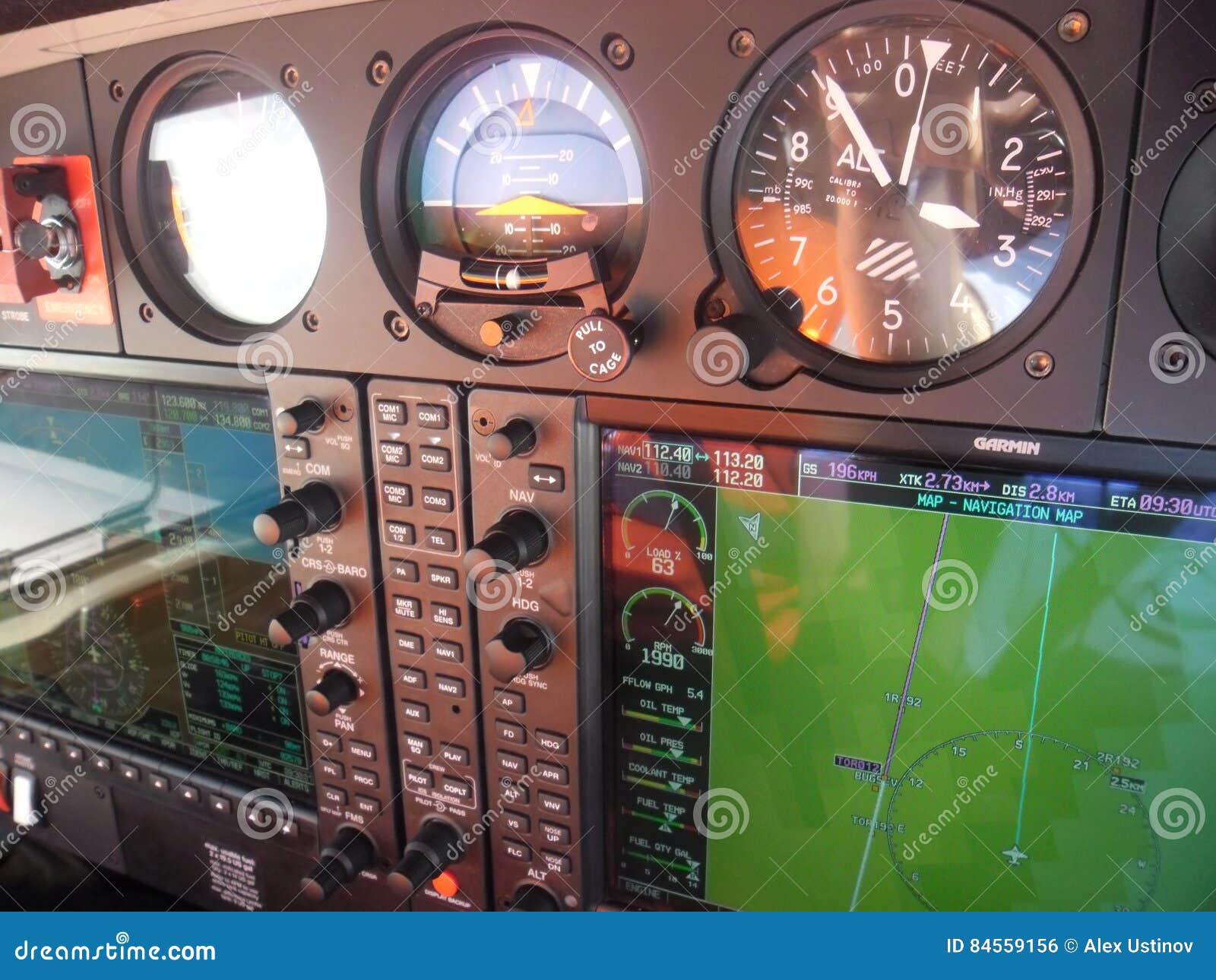 Instrument Panel of Aircraft Diamond 42 NG Stock Photo - Image of ...