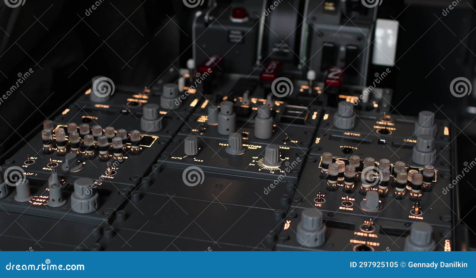 The Instrument Panel of the Aircraft Inside the Cockpit ...
