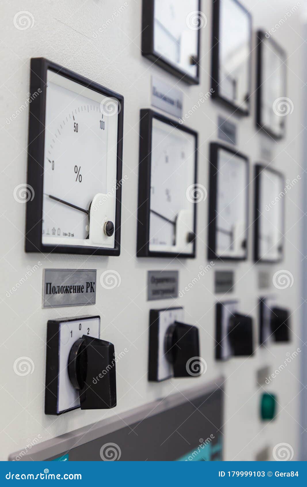 Instrument Panel with Arrow Indicators, Control Pane Stock Image ...