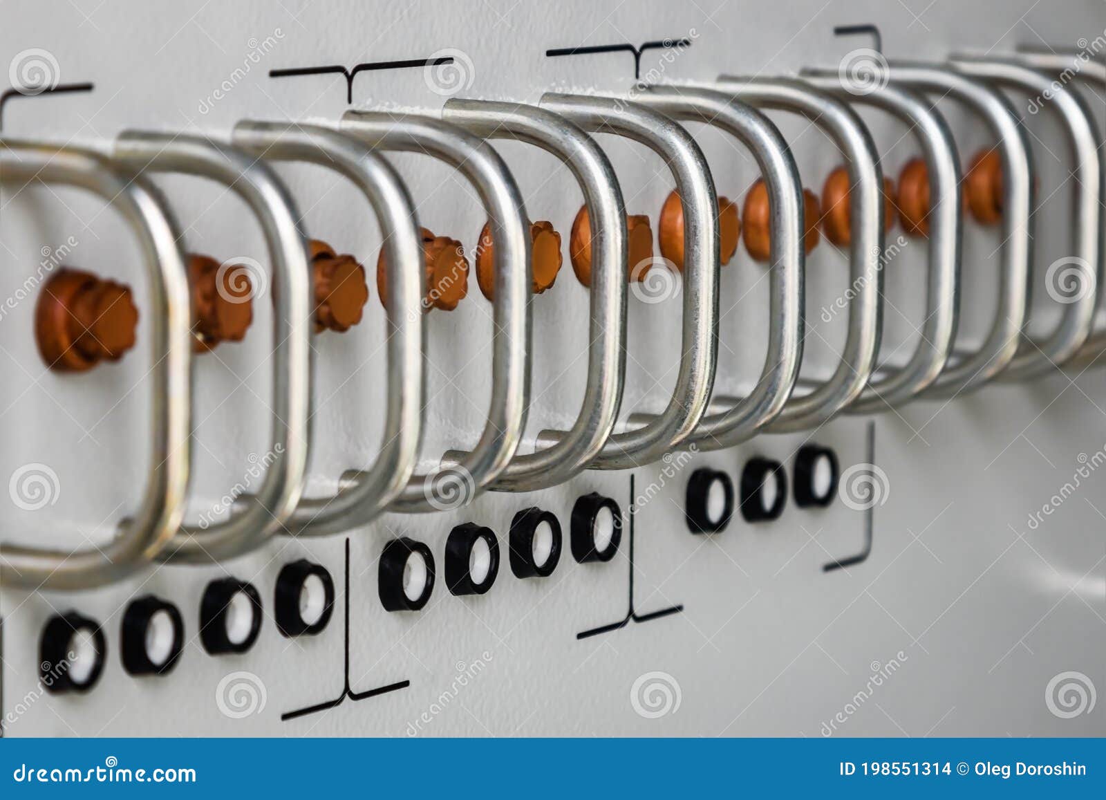 Instrument Panel with Buttons, Indicators and Switches Stock Photo ...