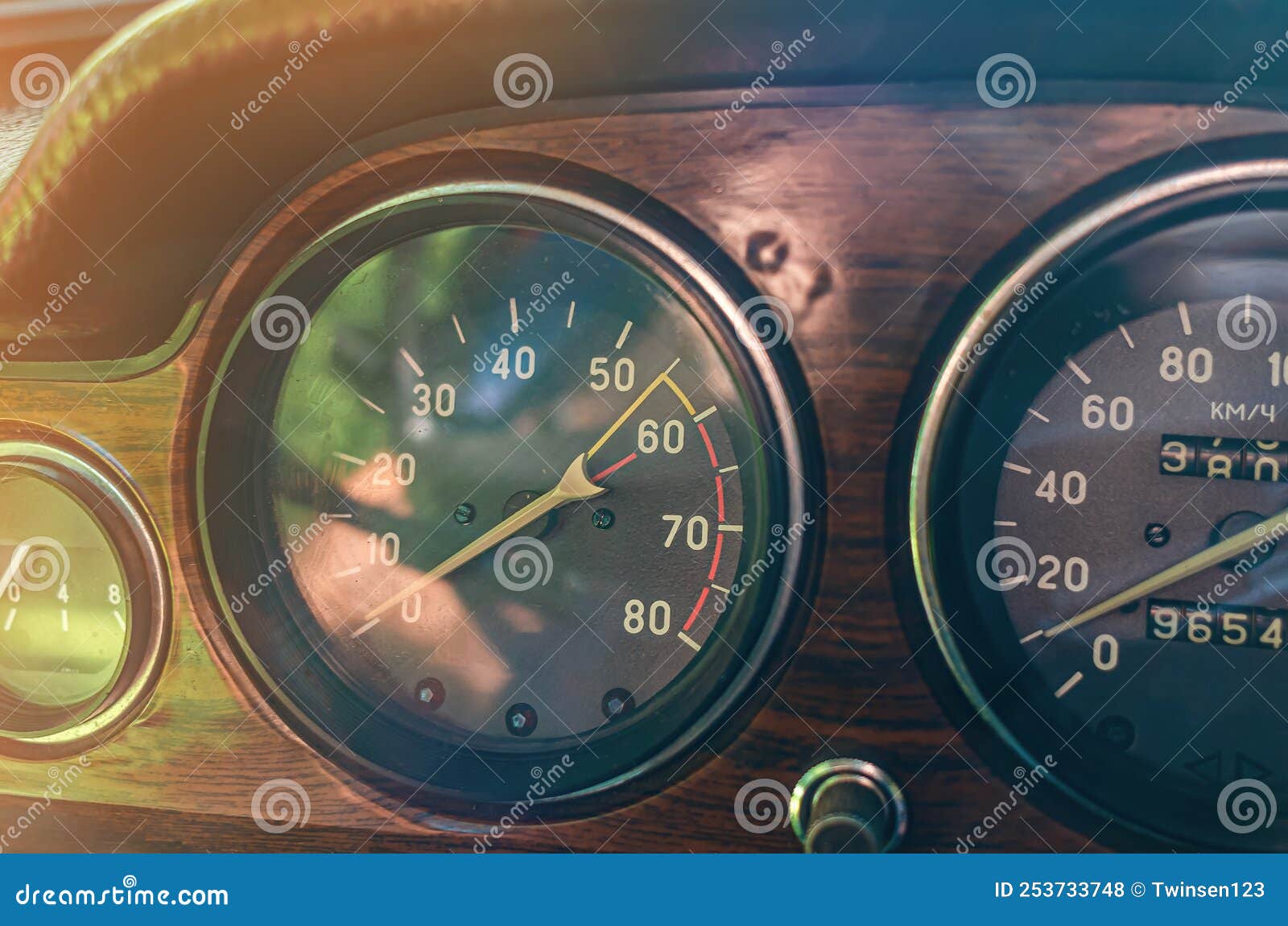 Instrument Panel of an Old Car. View of the Lada Car from the Inside ...