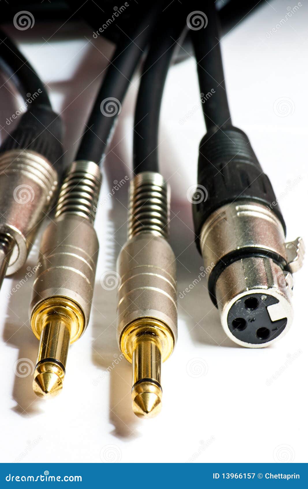 Instrument plugs stock image. Image of electronic, wire - 13966157