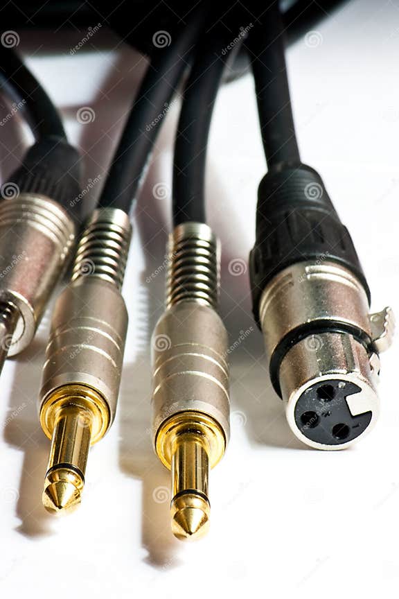 Instrument plugs stock image. Image of electronic, wire - 13966157