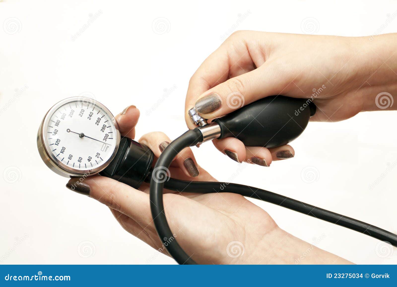 The Instrument for Pressure Measurement Stock Photo - Image of ...