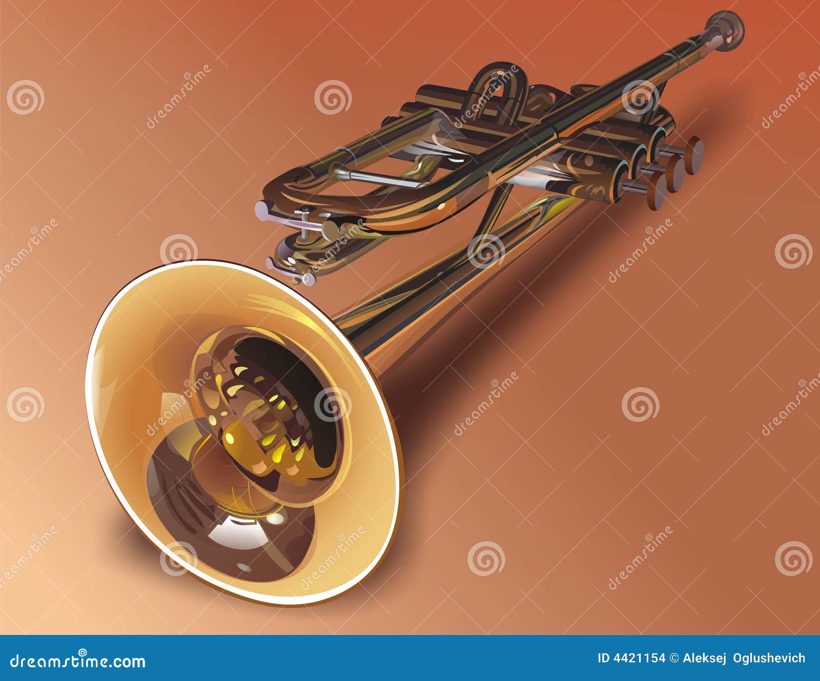 Instrumento De Viento - El Tubo, Stock de ilustración - Ilustración de ...