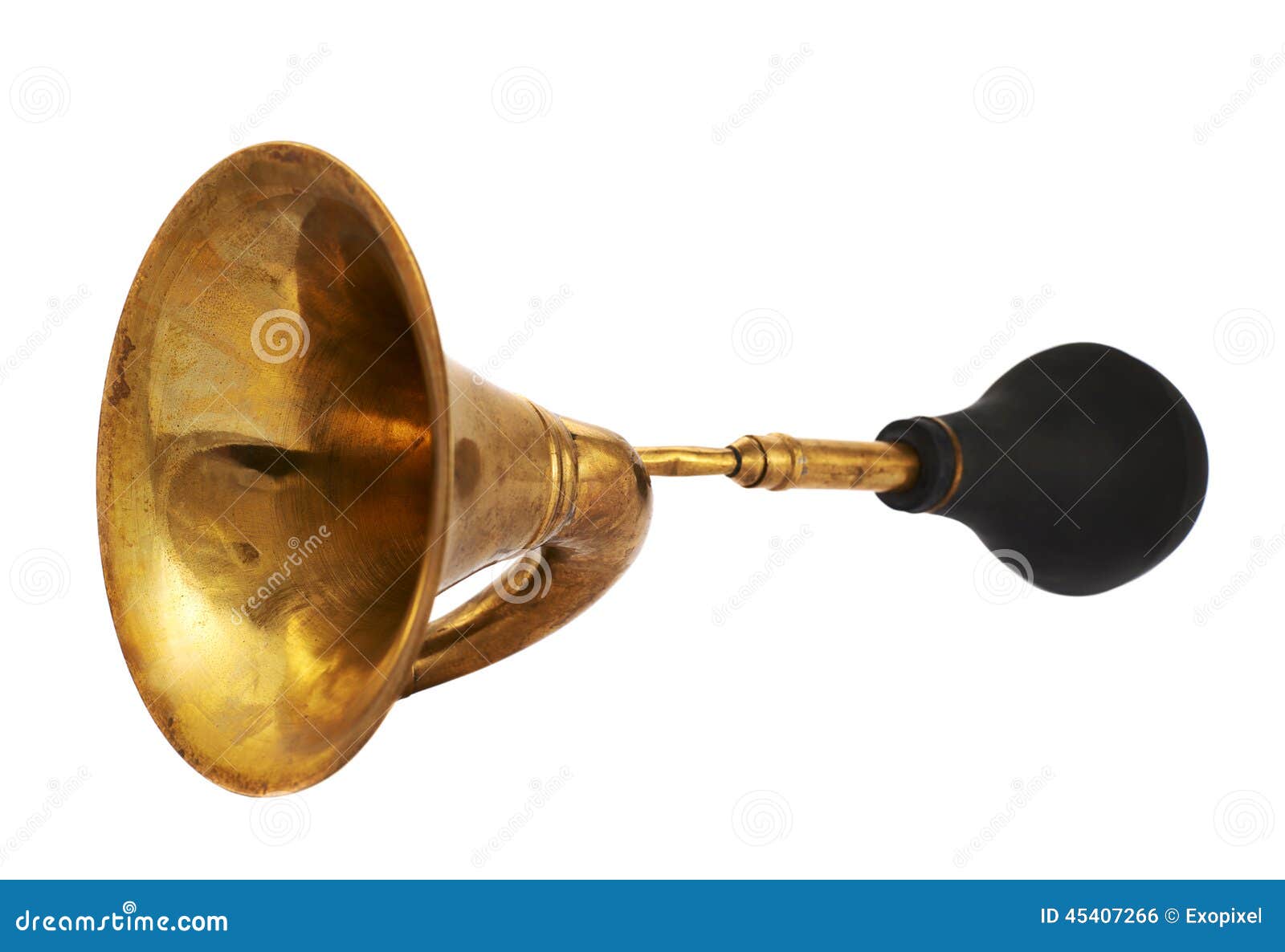 Instrumento Del Claxon Del Cuerno Aislado Foto de archivo - Imagen de ...