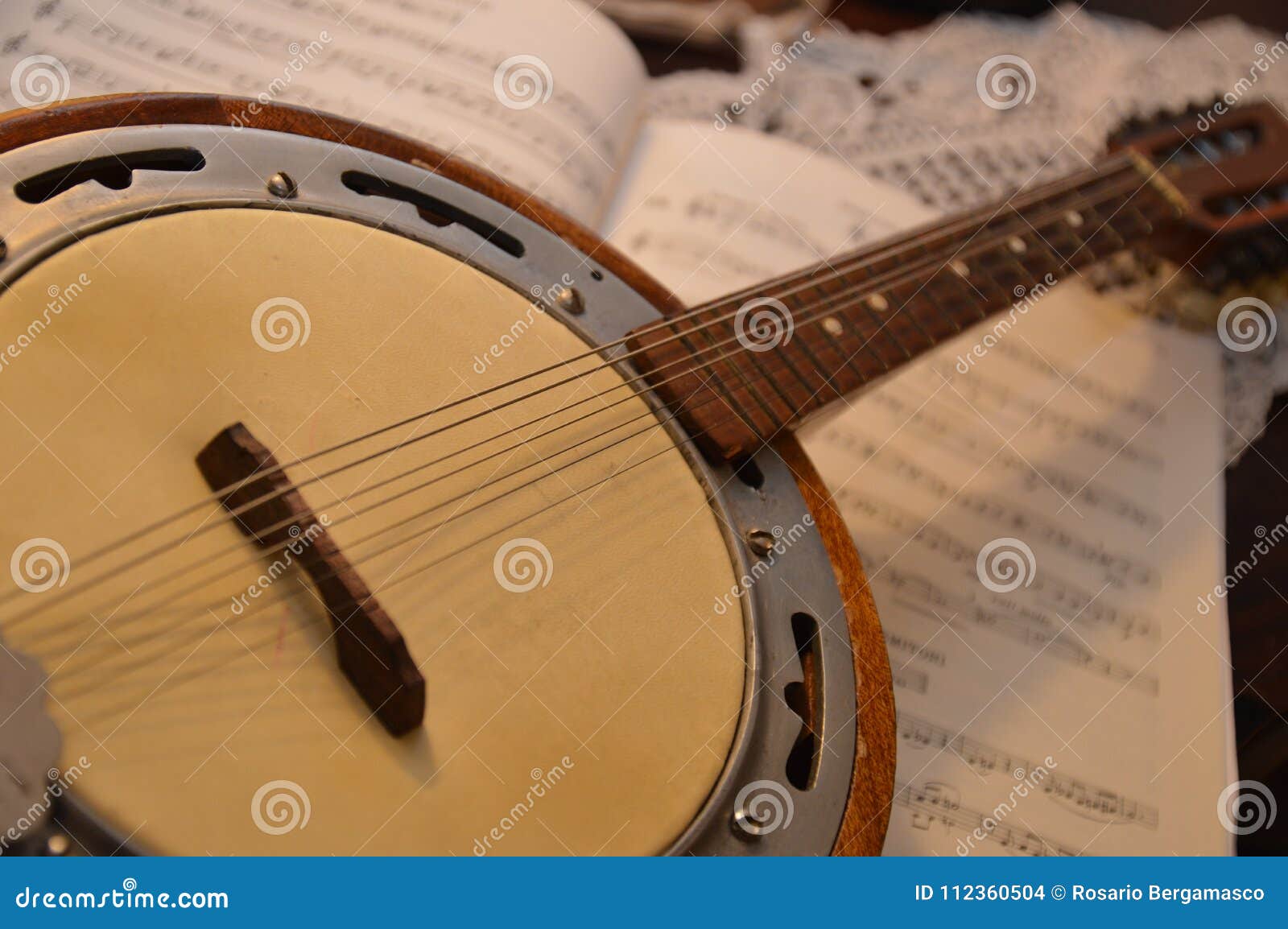 Instrumento Do Banjo Do Bandolim Foto de Stock - Imagem de instrumento ...