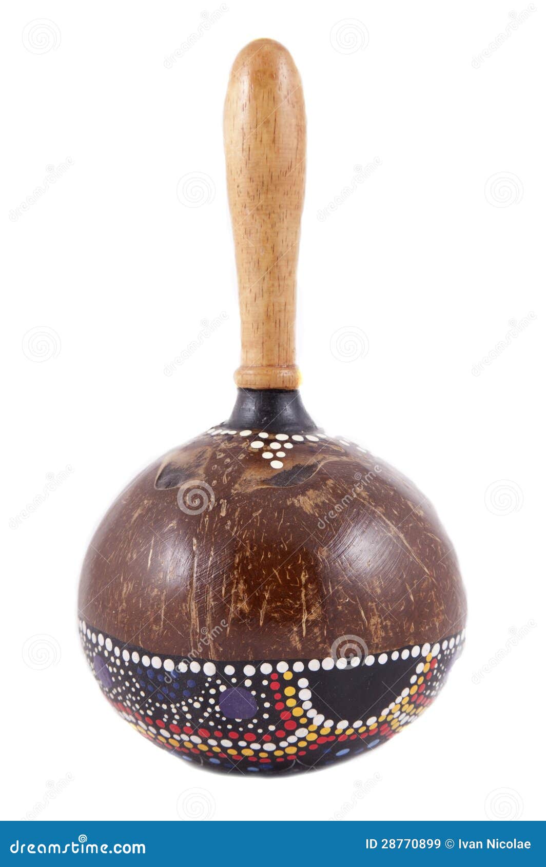 Instrumento do chocalho imagem de stock. Imagem de madeira - 28770899