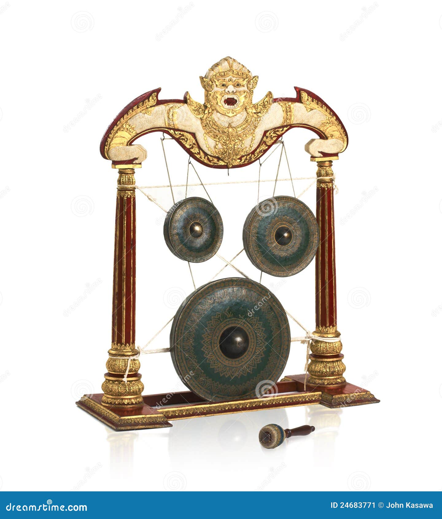 Instrumento Musical Do Gongo Tailandês Imagem de Stock - Imagem de ...