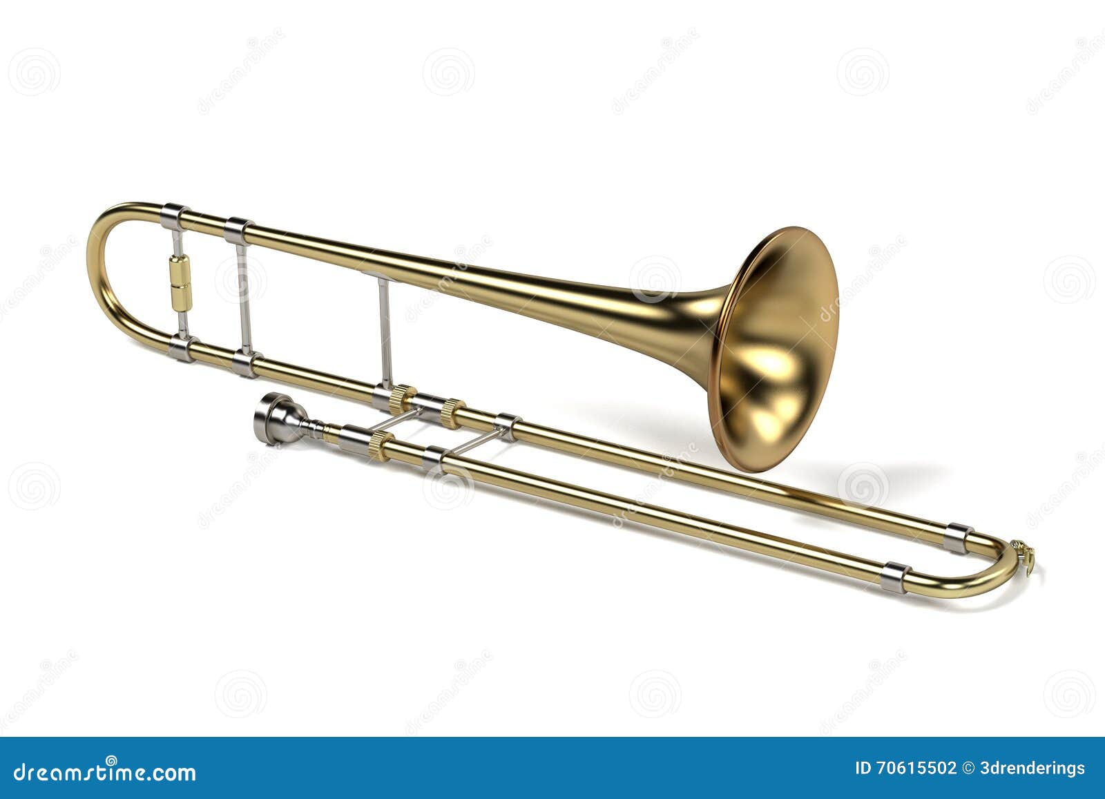 Instrumento Musical Do Trombone Ilustração Stock - Ilustração de ...