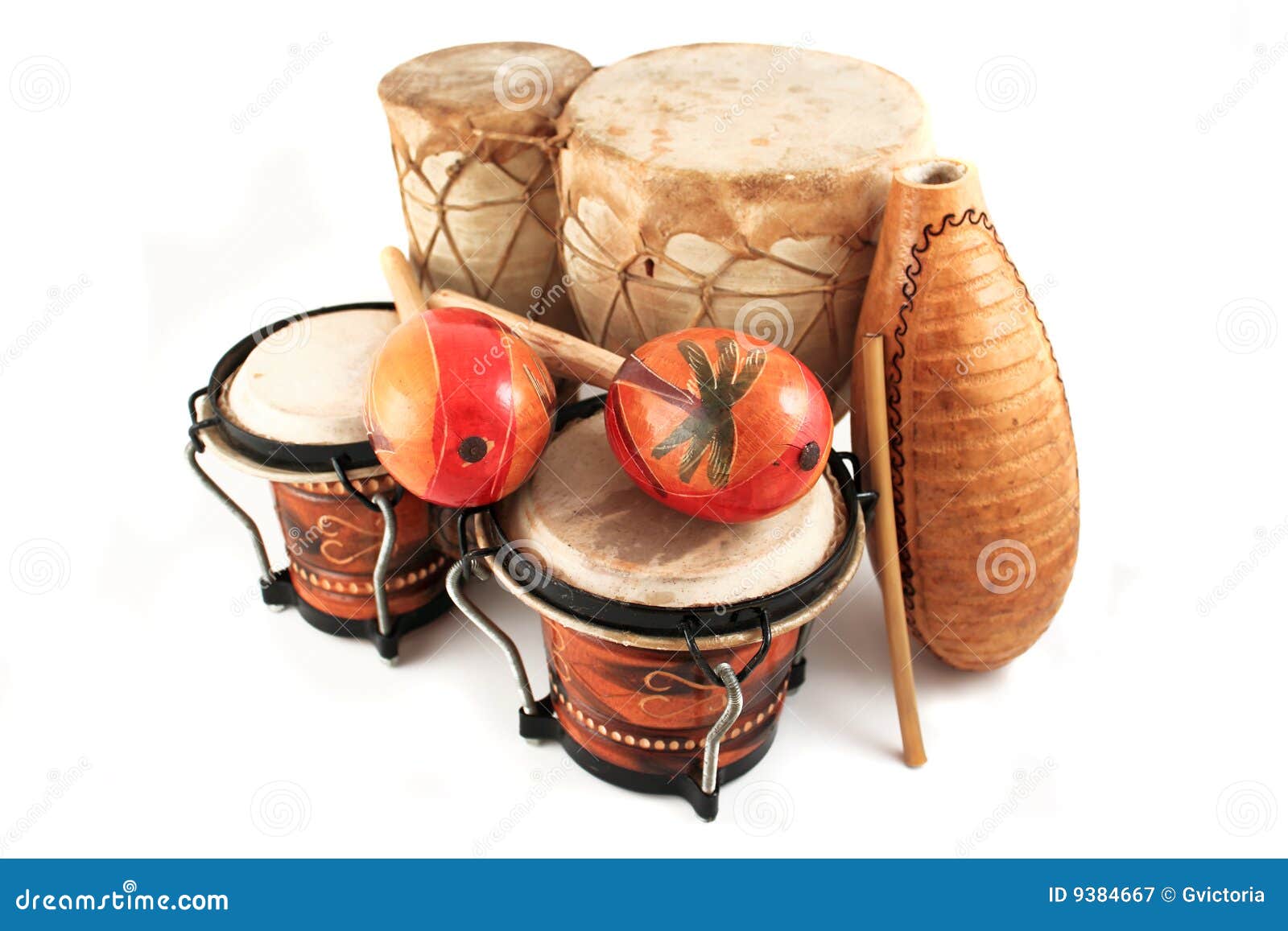 Instrumentos Latinos Del Ritmo Imagen de archivo - Imagen de musical ...