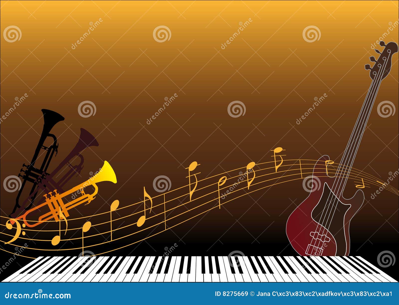 Instrumentos Musicais Imagens de Stock Royalty Free - Imagem: 8275669