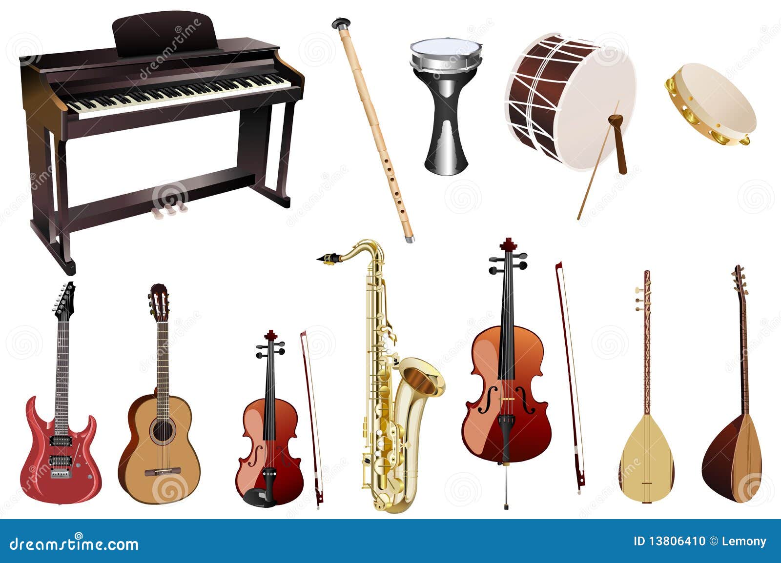 Instrumentos Musicales Foto de archivo - Imagen: 13806410