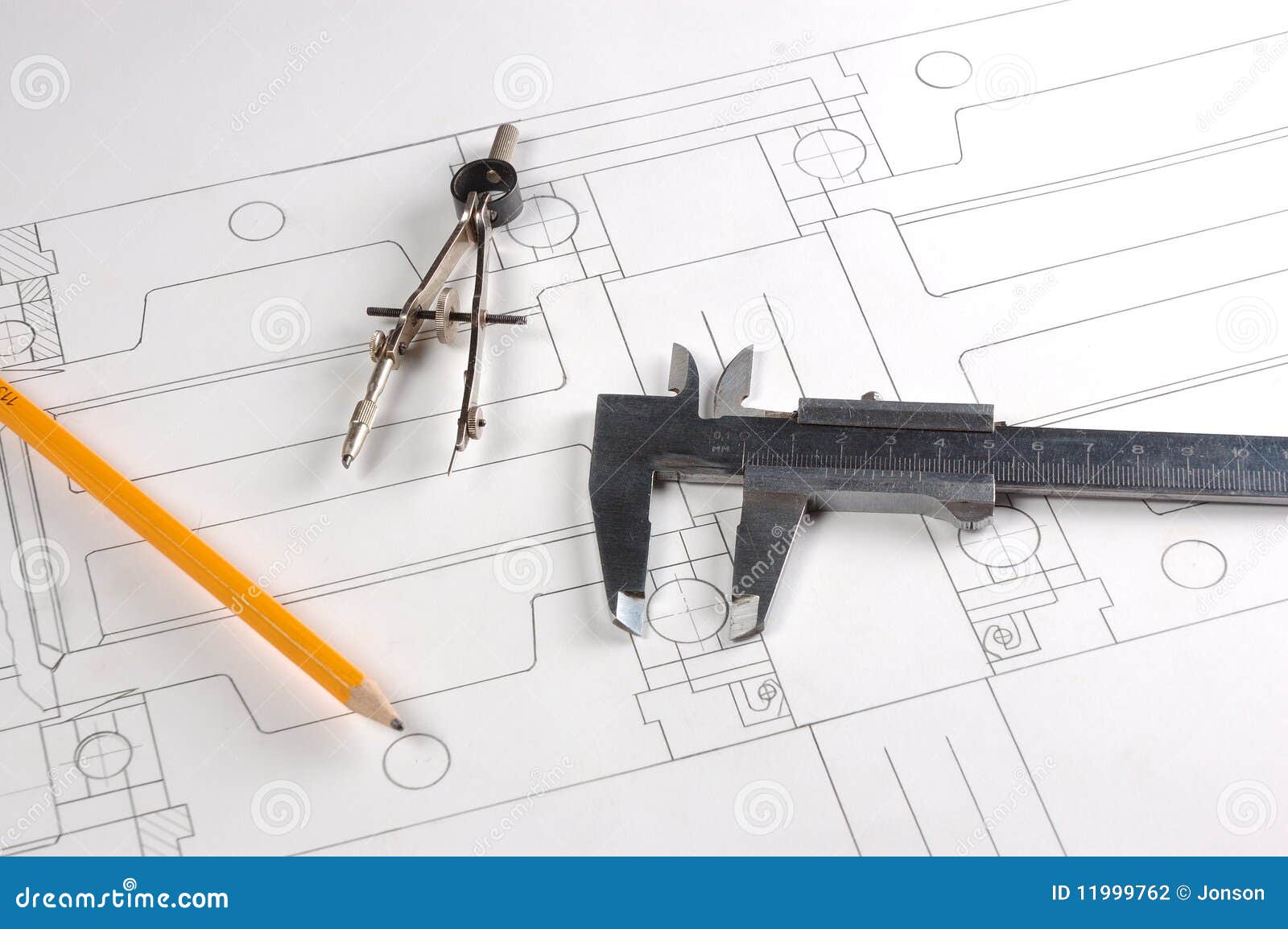 Instruments for drawing stock photo. Image of organization - 11999762