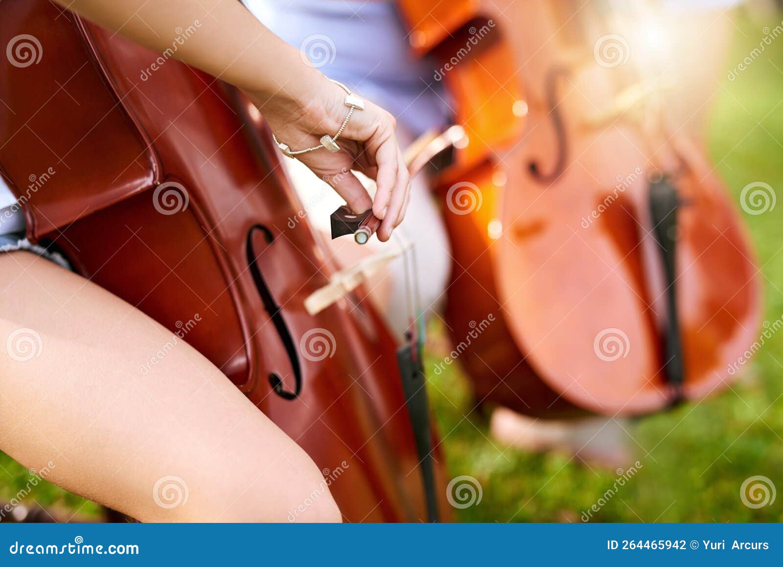 These Instruments are a Fine Work of Art. Closeup of Two Unrecognizable ...