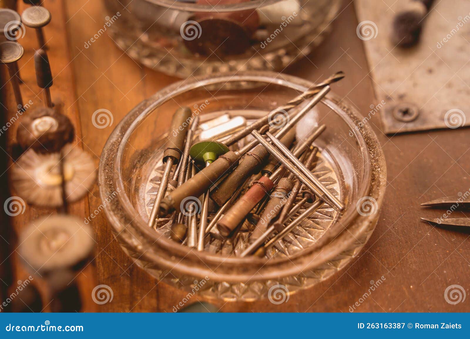 Instruments Kit in a Large Workshop for the Manufacture of Handmade ...