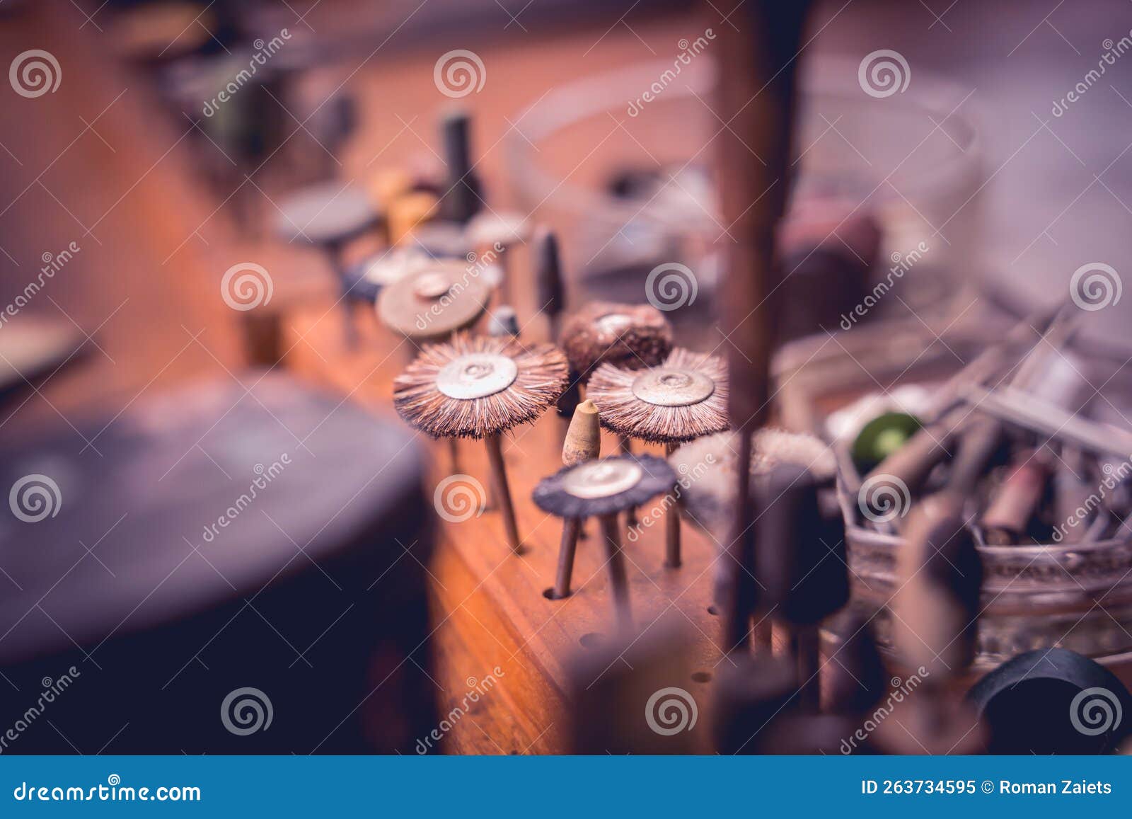 Instruments Kit in a Large Workshop for the Manufacture of Handmade ...