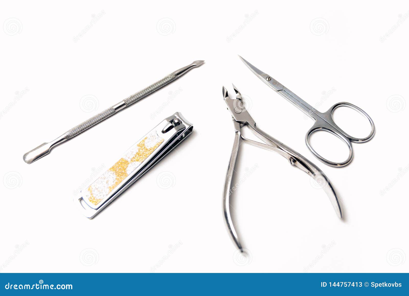Set of Tools for Manicure Isolated Stock Image - Image of manicure ...