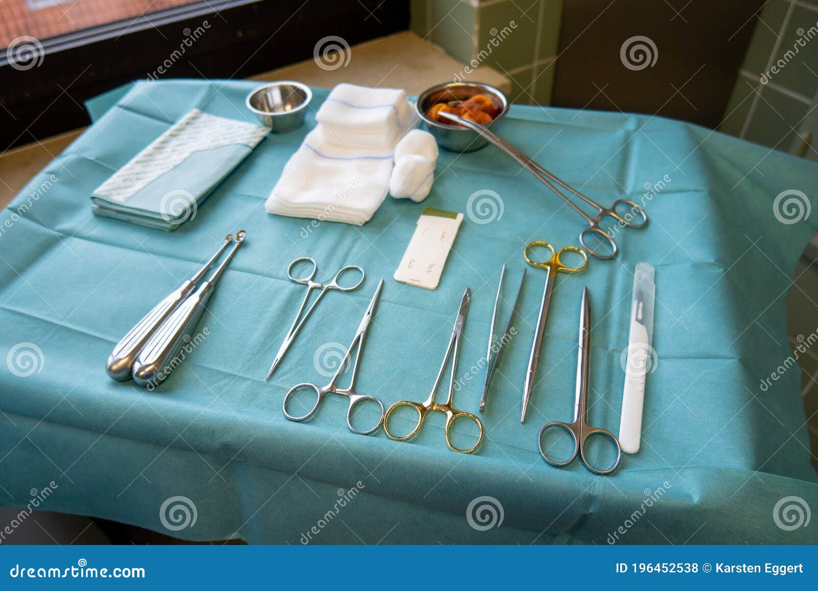 Instruments for Performing Abscess Splitting are Placed on an Operating ...