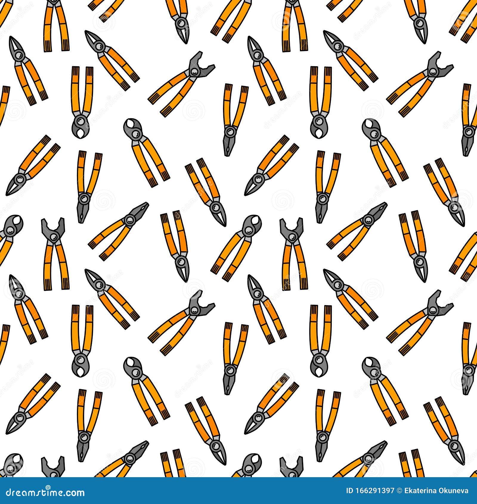 Instruments Seamless Pattern. Tools Illustration for Design and Web ...