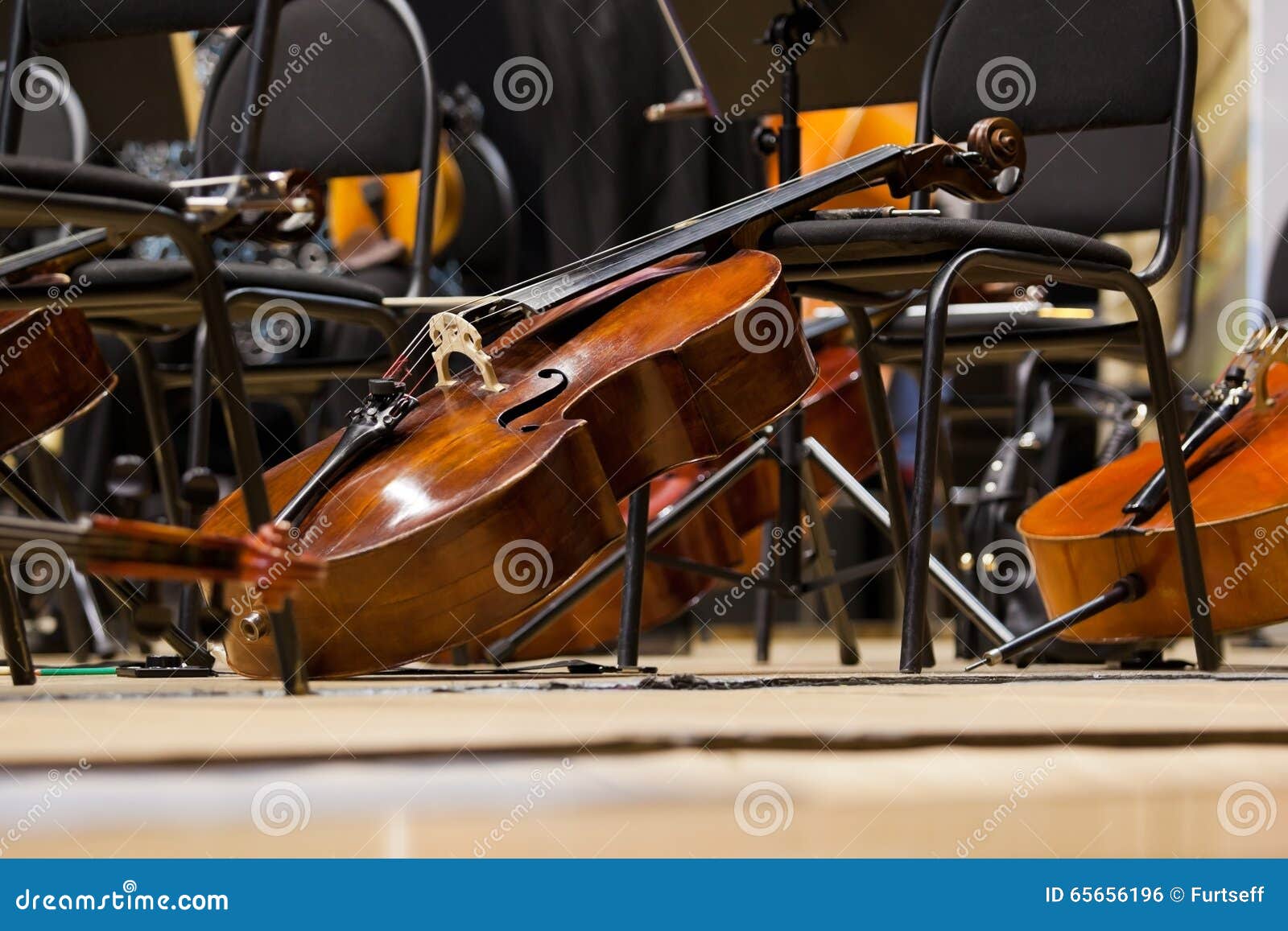Instruments Symphony Orchestra Stock Photo - Image of space, empty ...