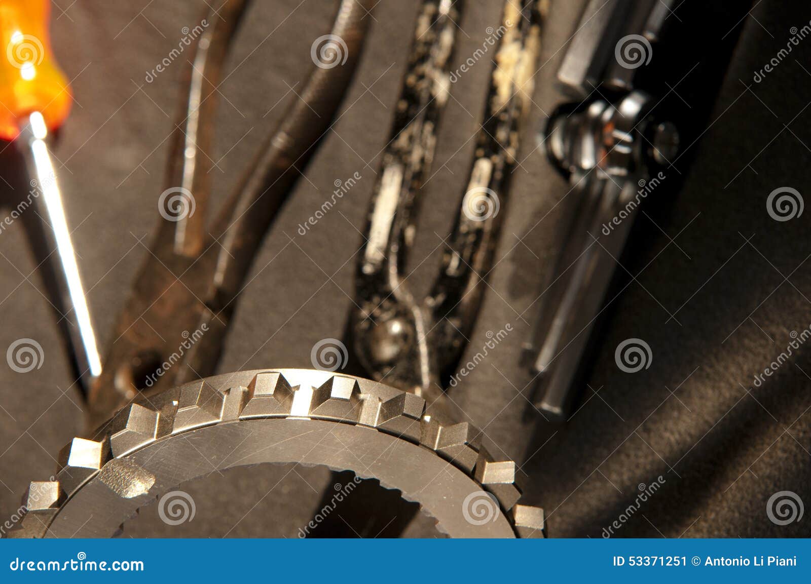 Instruments and Tools for Working on Mechanical Parts Stock Image ...