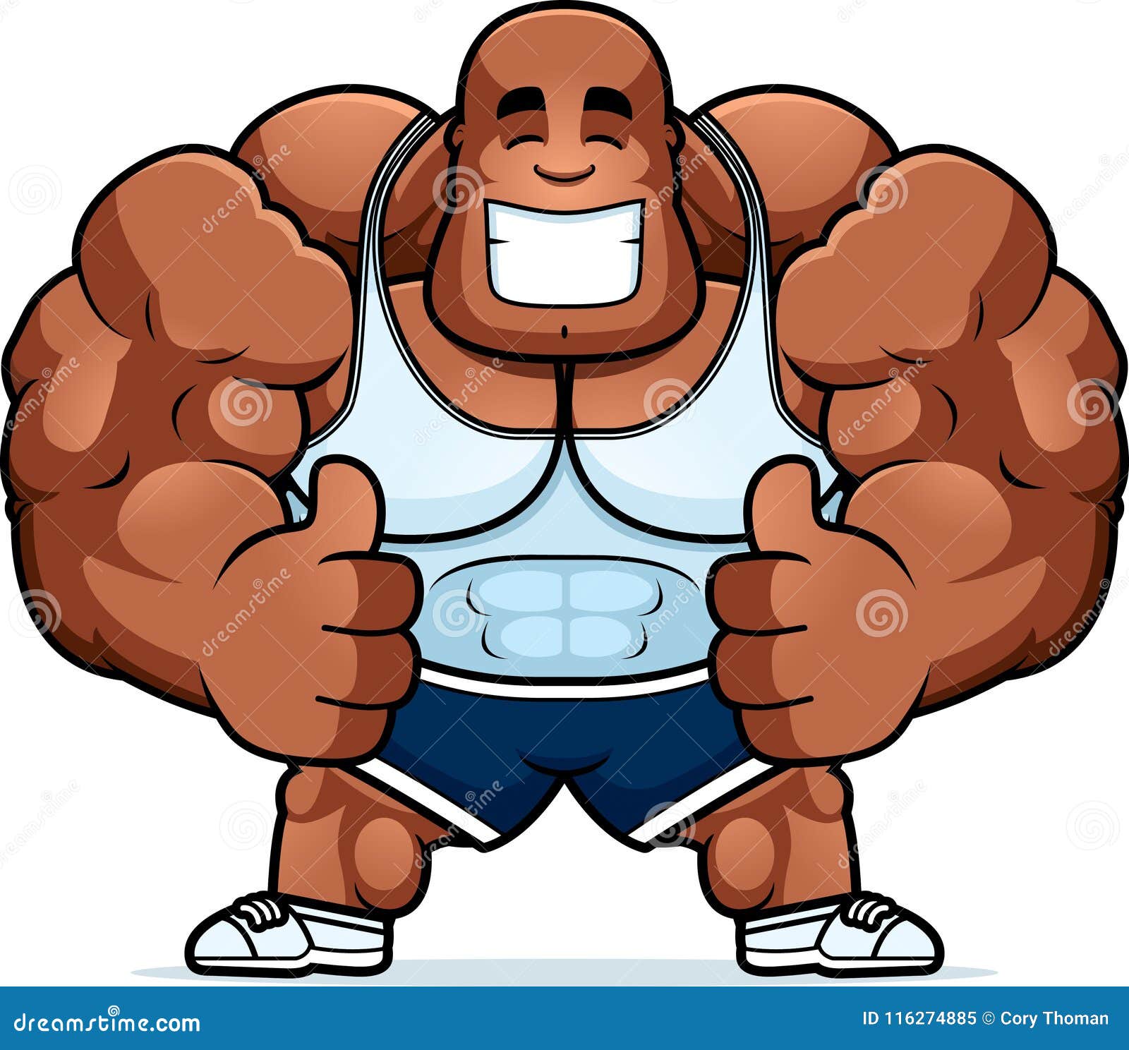 Instrutor Thumbs Up Dos Desenhos Animados Ilustração do Vetor ...