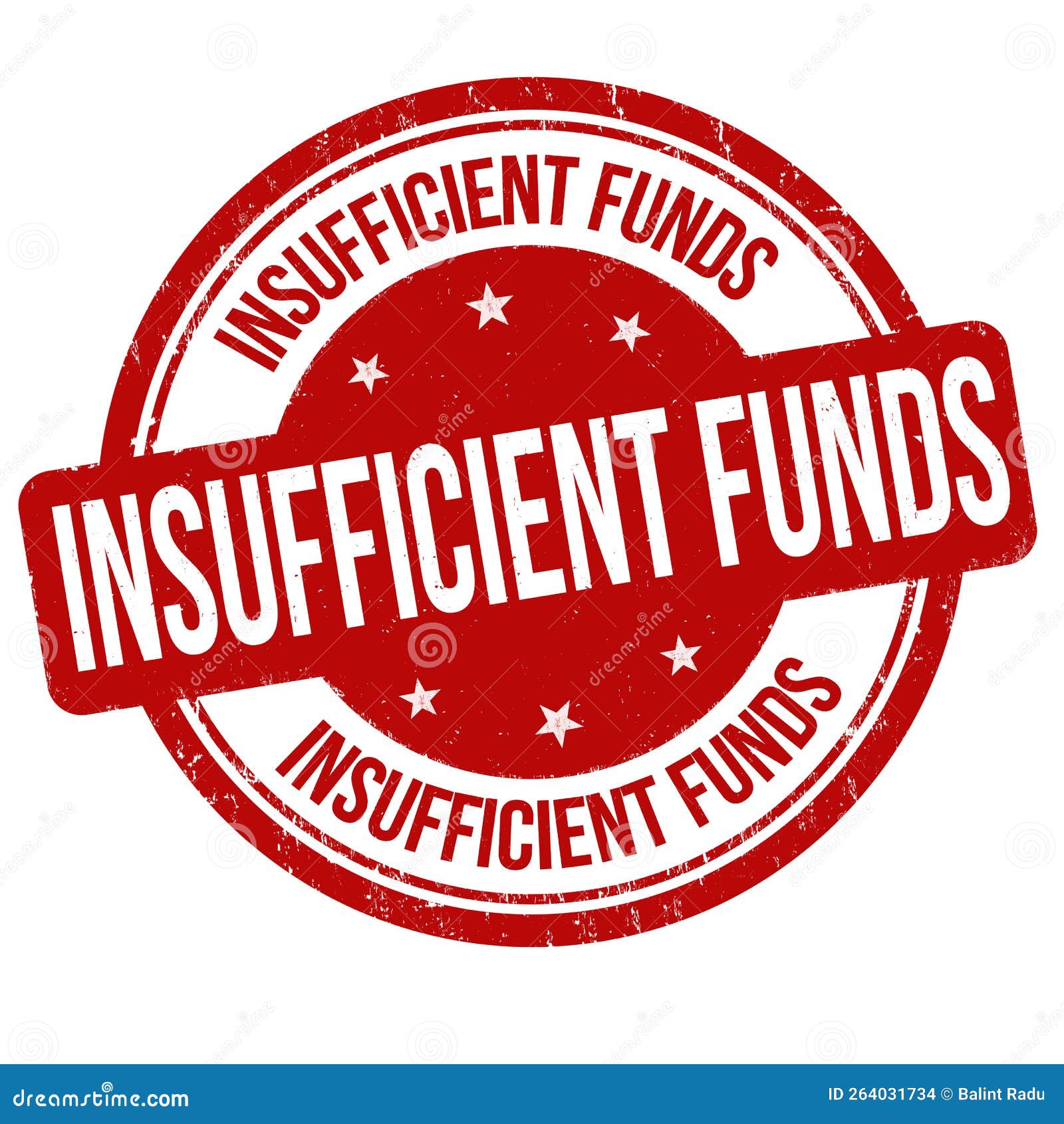 Insufficient Funds Grunge Rubber Stamp Stock Vector - Illustration of ...