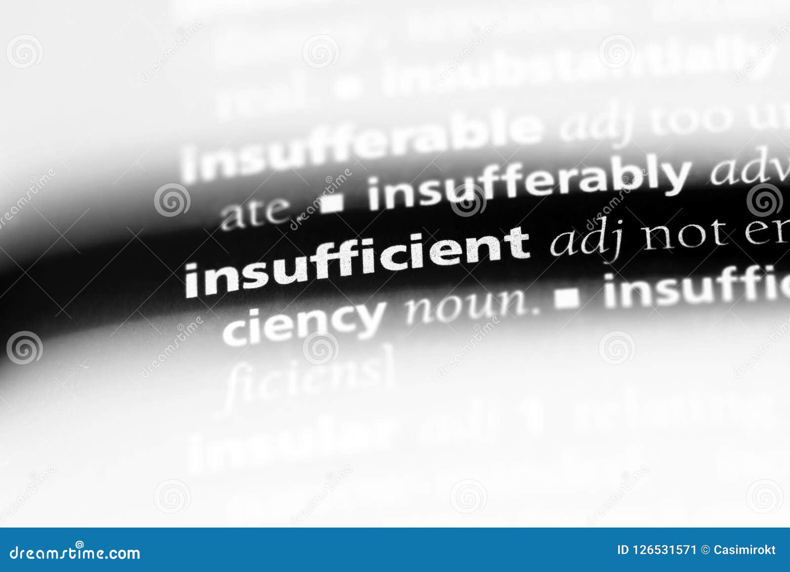 Insufficient stock image. Image of concept, printed - 126531571