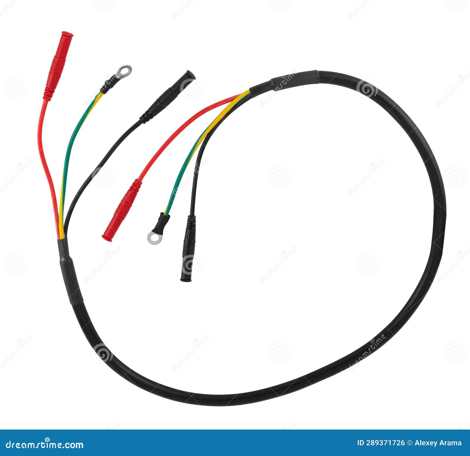 Insulated Electric Connection Wires, Insulated on White Background ...