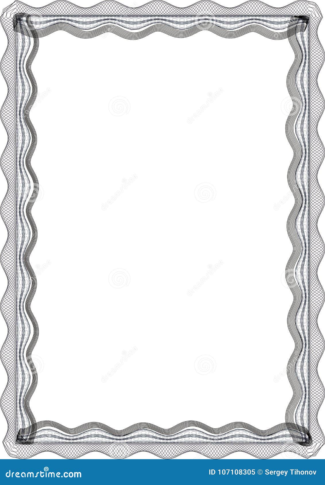 Insulated Frame Background Pattern For Certificate Or Diploma Stock ...