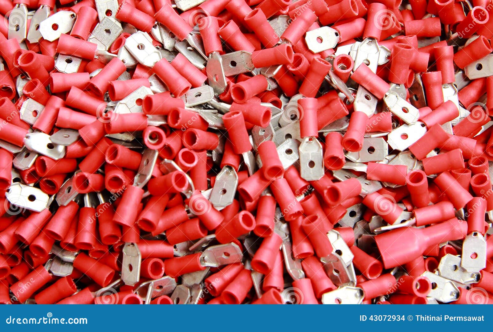 Insulated male disconnects stock photo. Image of cord - 43072934