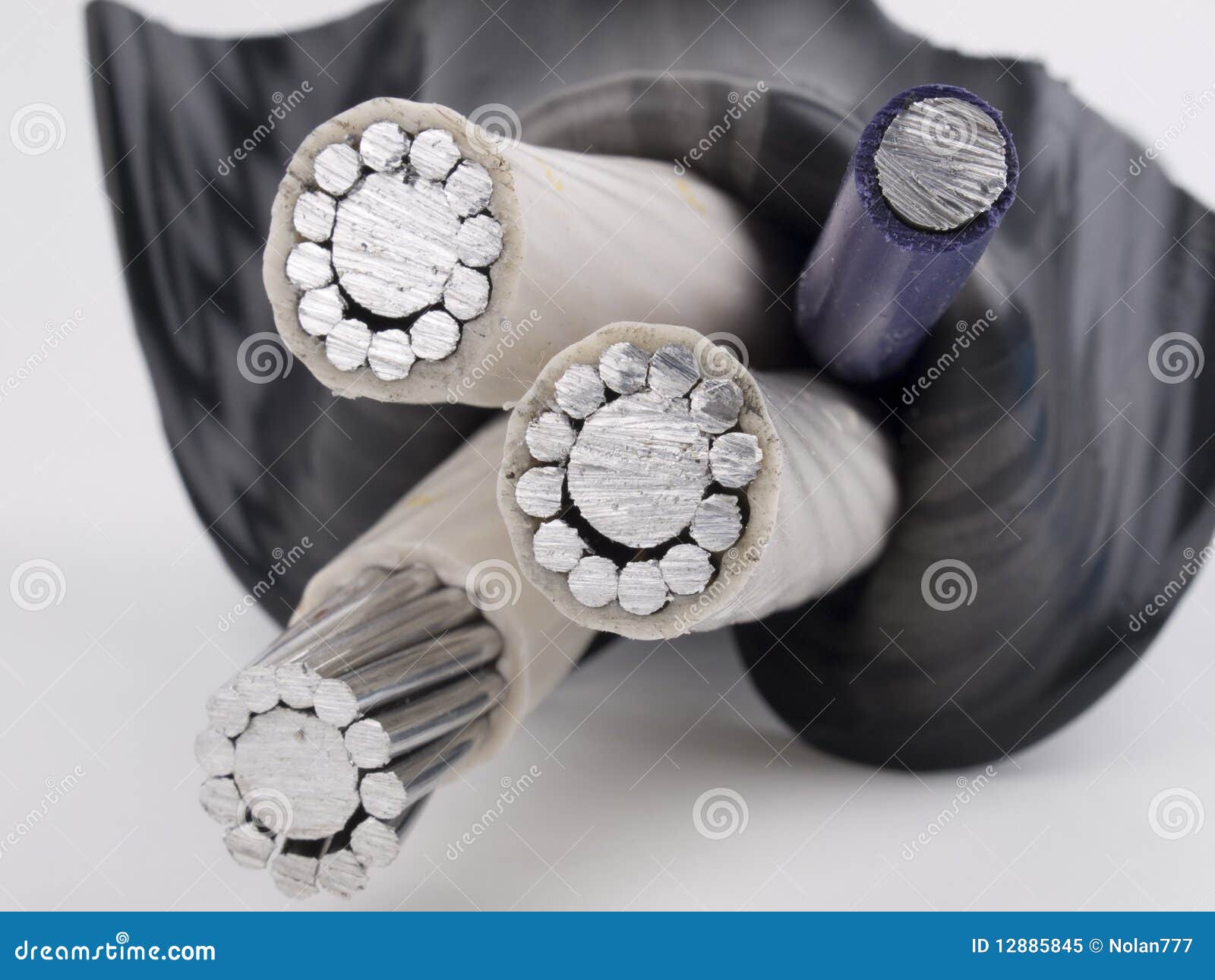 Insulated power cable stock image. Image of leading, equipment - 12885845