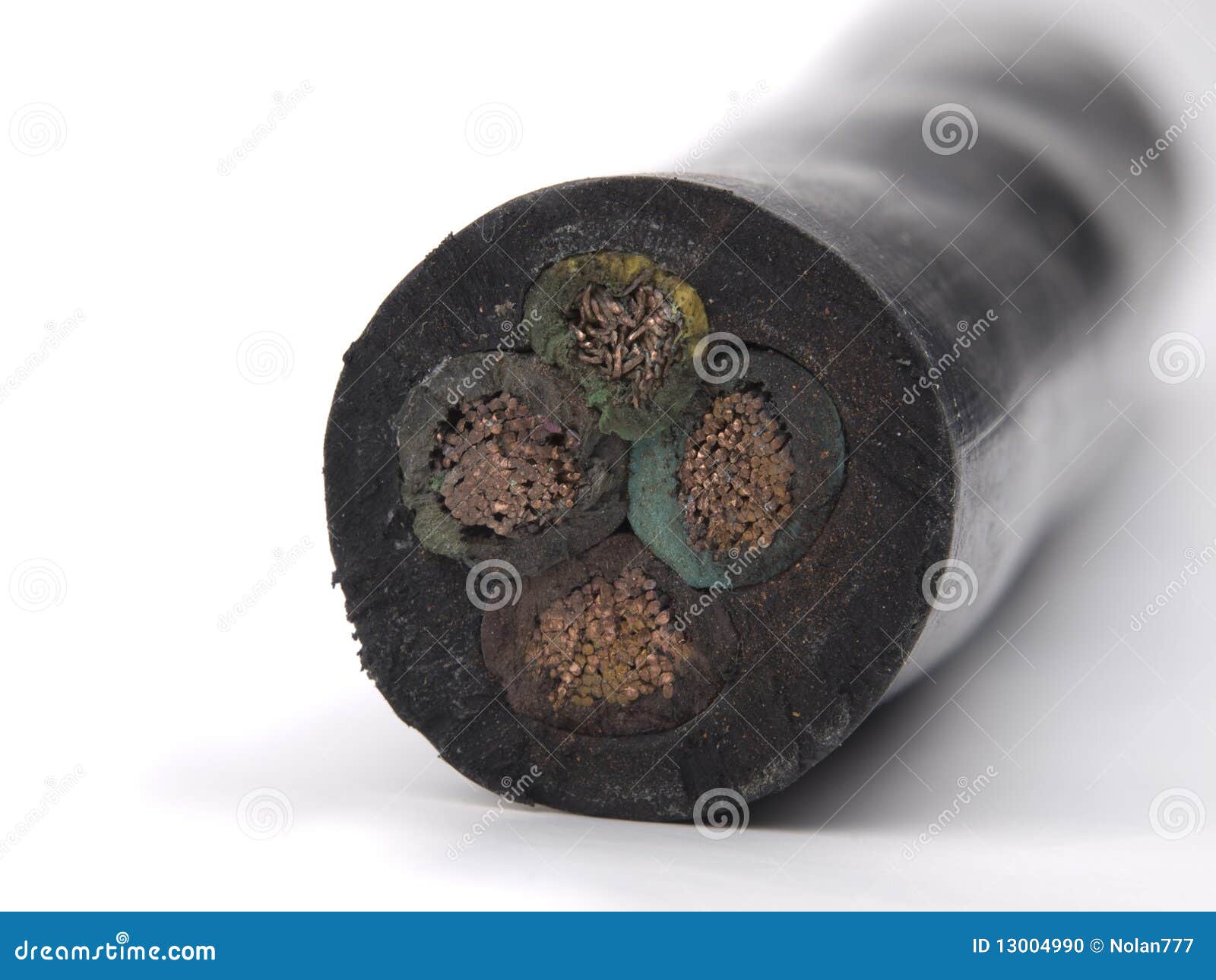 Insulated power cable stock photo. Image of connect, insulated - 13004990