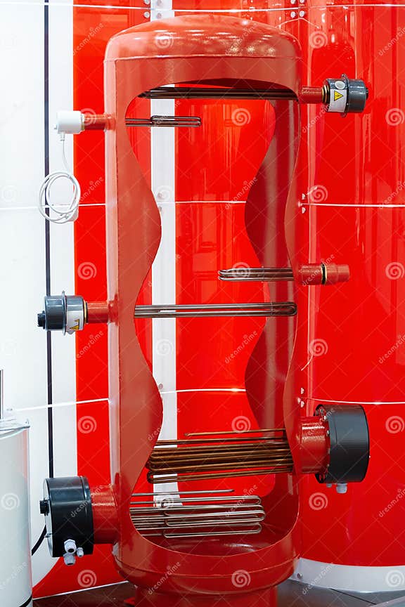 Insulated Water Tank with Heating Element Stock Photo - Image of ...