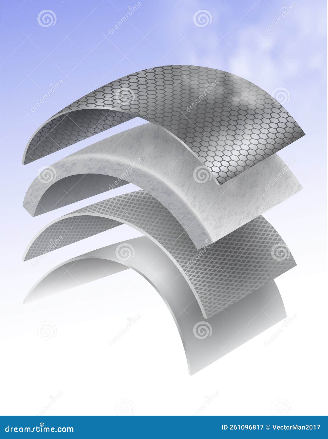 Insulating Material Layer Prevent Heat Stock Vector - Illustration of ...