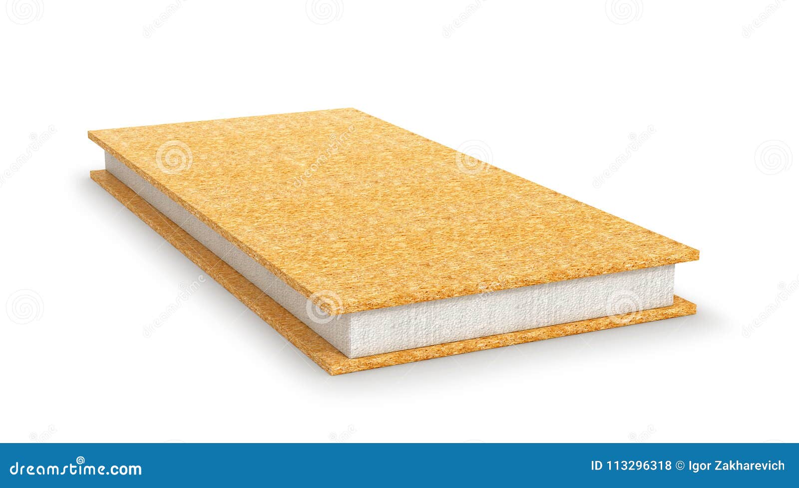 Insulating Panel. 3d Illustration Stock Illustration - Illustration of ...