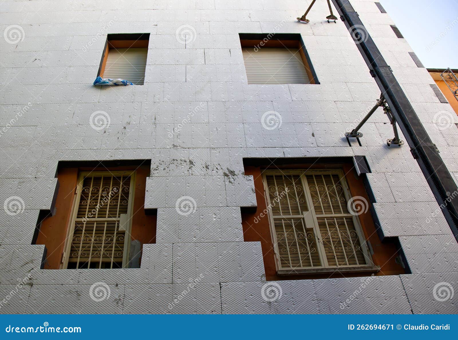 Insulating Panels of Molded Expanded Polystyrene Stock Image - Image of ...