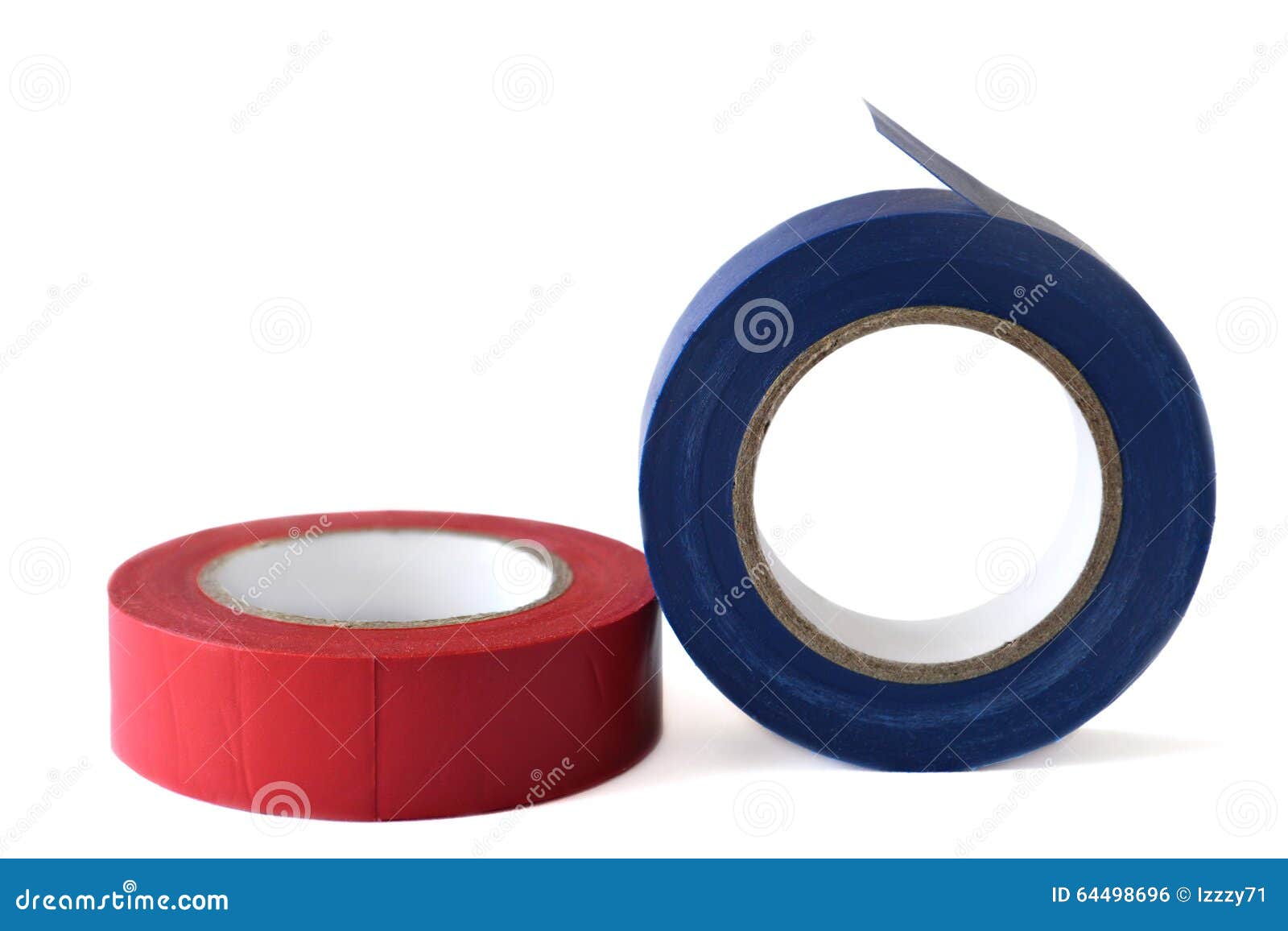 Insulating Tape Rolls Isolated on White Background Stock Photo - Image ...