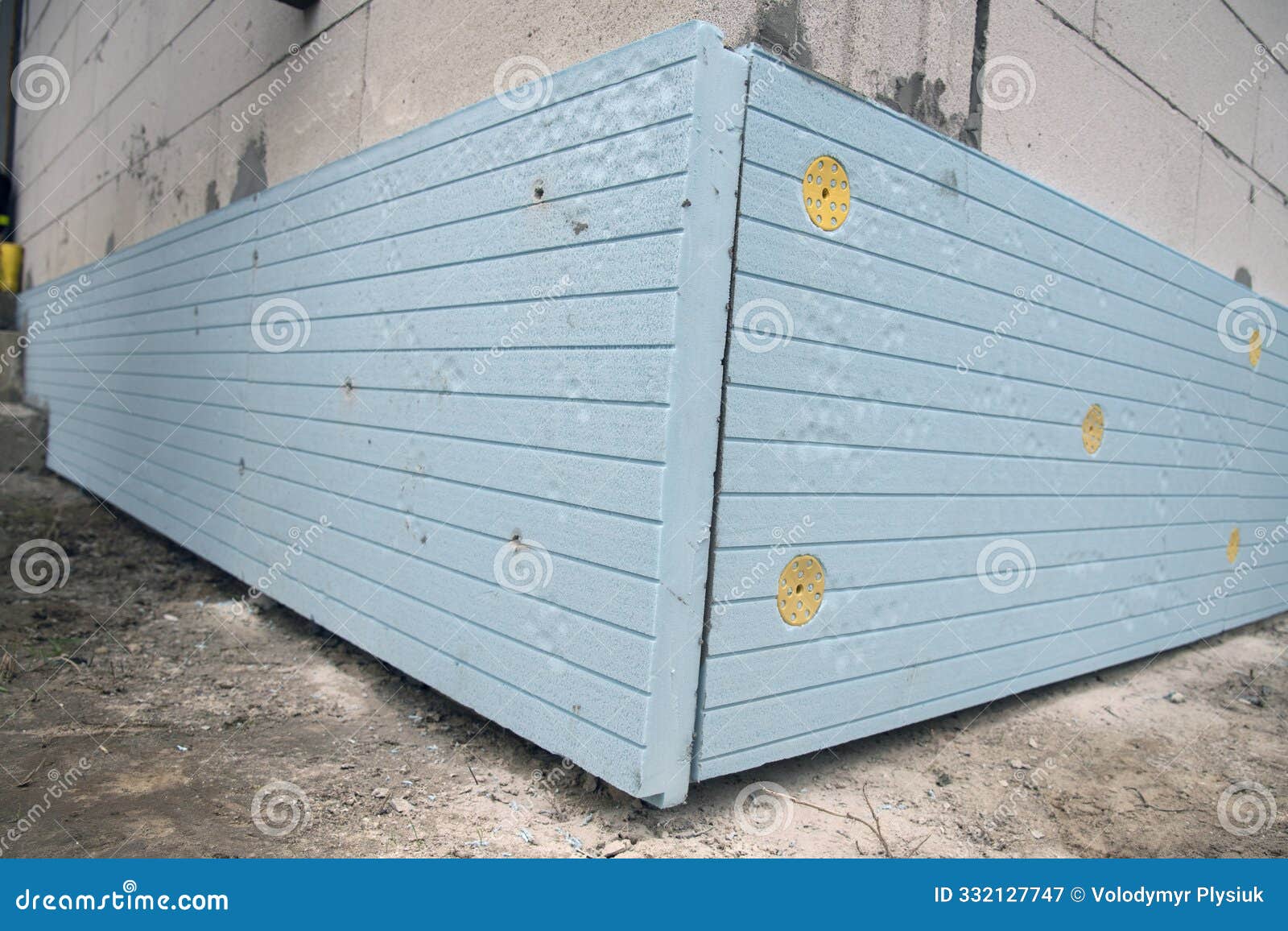 Insulation Extruded Polystyrene Panels Stock Image - Image of handyman ...