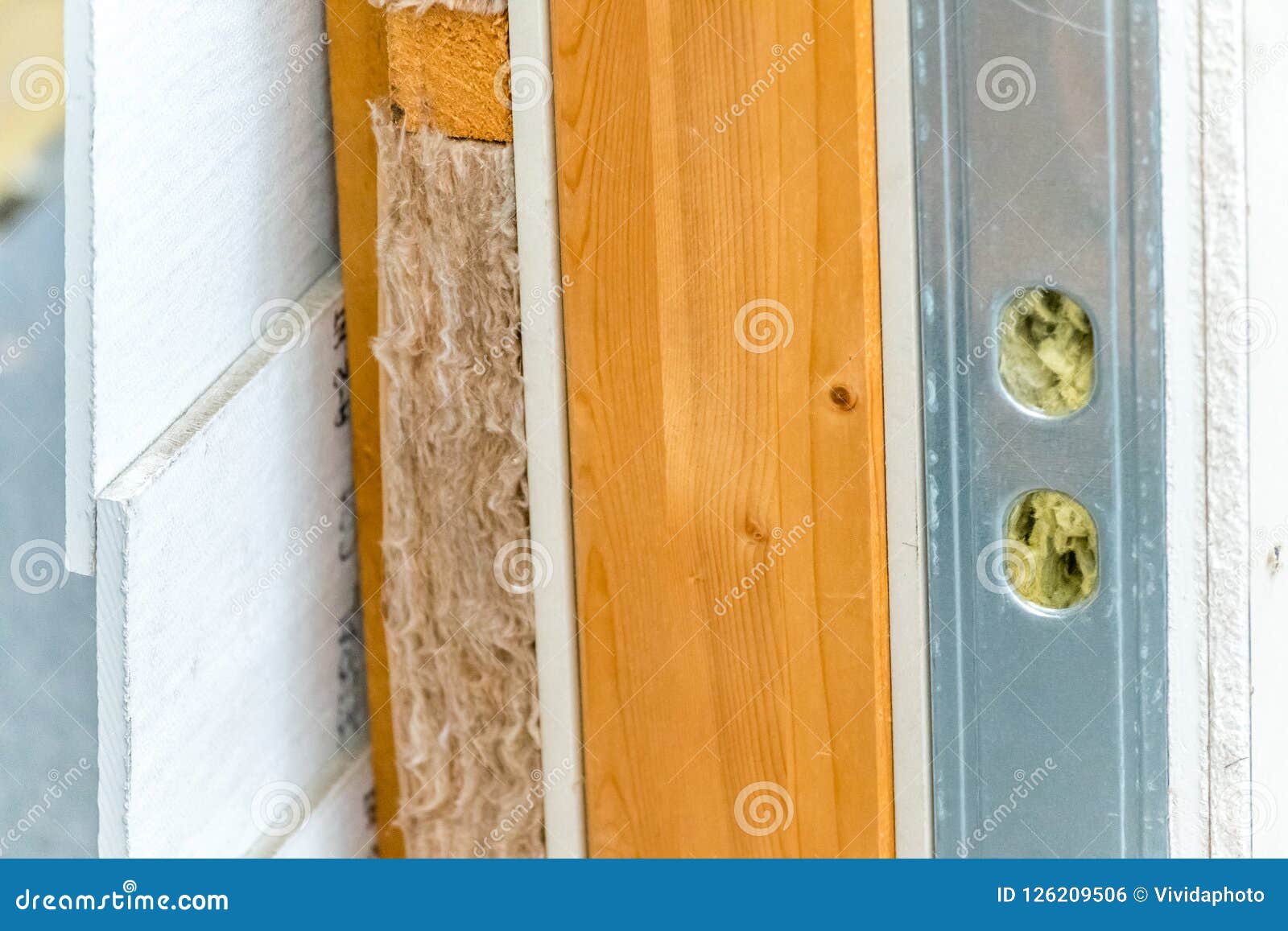 Layers of insulation stock photo. Image of scheme, wall - 126209506