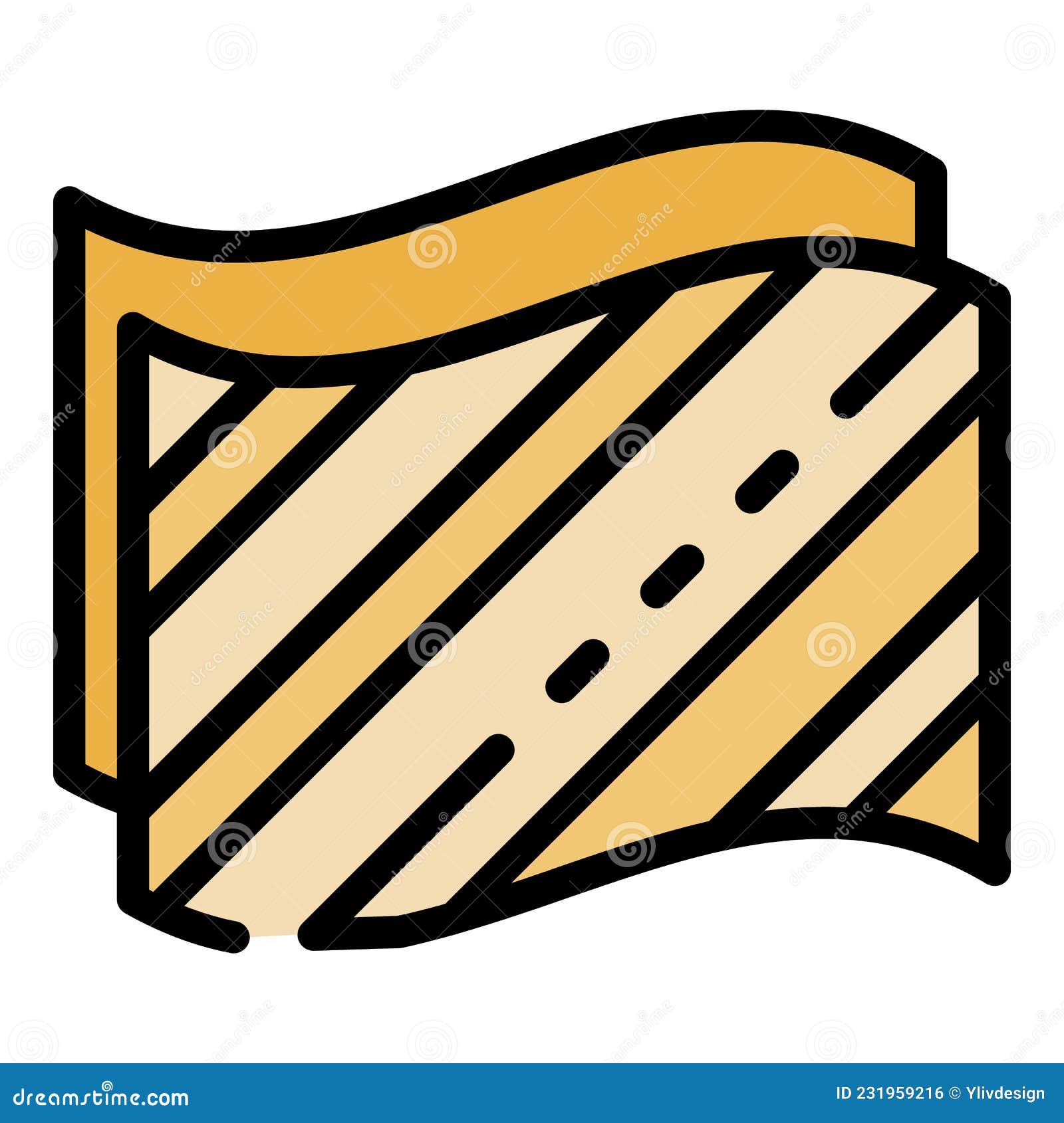 Insulation Material Icon Color Outline Vector | CartoonDealer.com ...