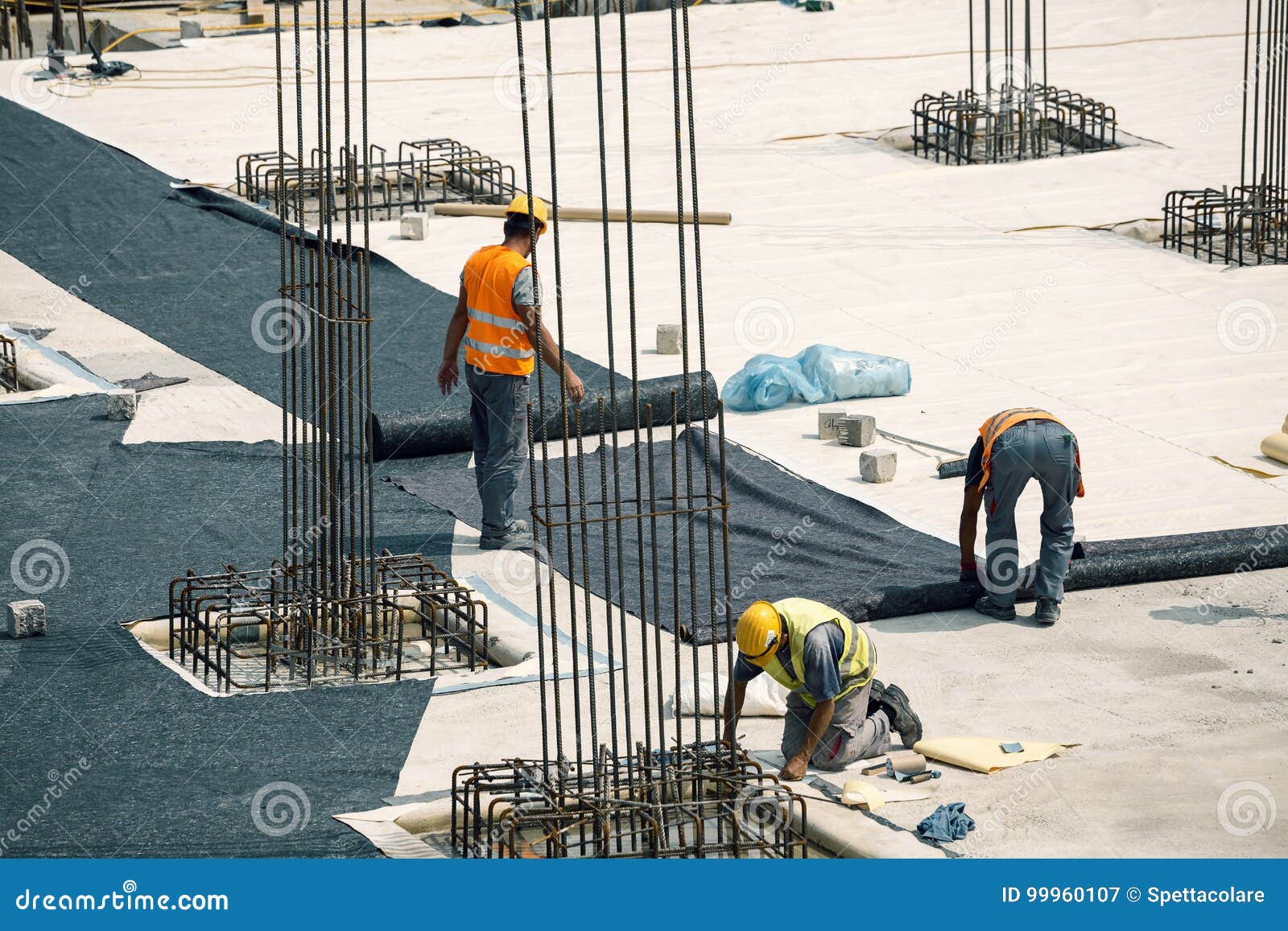 Insulation for New Building on a Slab Foundation Editorial Photography ...