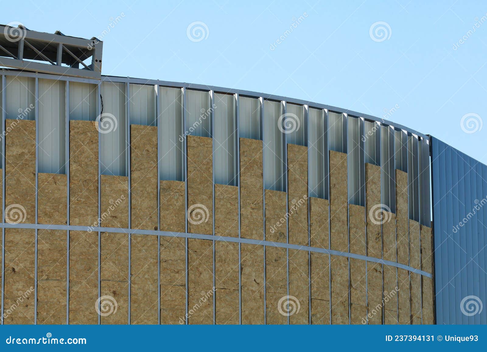 Insulation Project with Rock Wool Stock Image - Image of roof, house ...