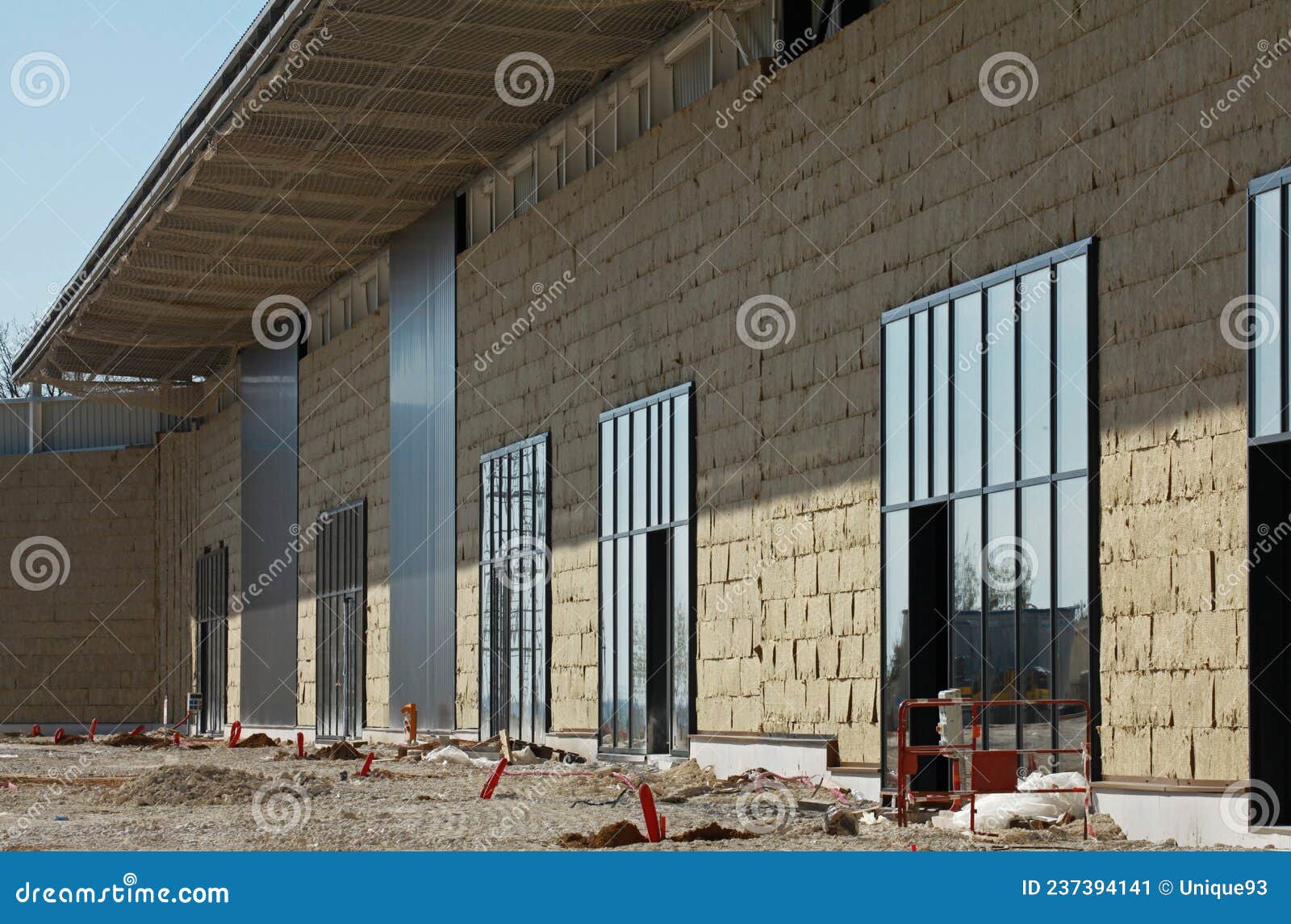 Insulation Project with Rock Wool Stock Image - Image of steel, heat ...