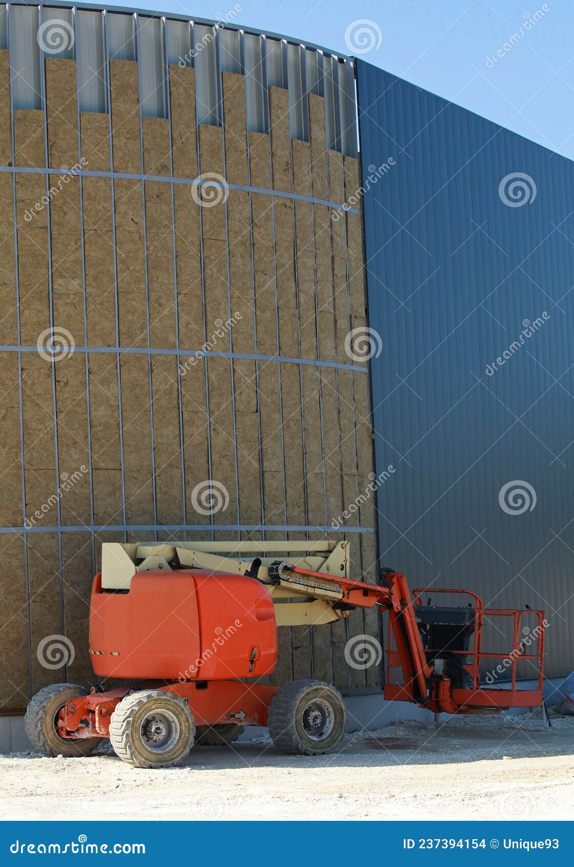 Insulation Project with Rock Wool Stock Photo - Image of lifting, house ...
