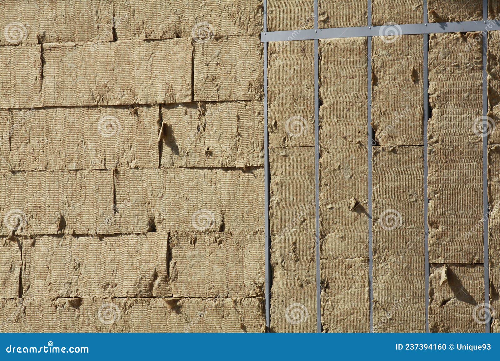 Insulation Project with Rock Wool Stock Photo - Image of insulation ...